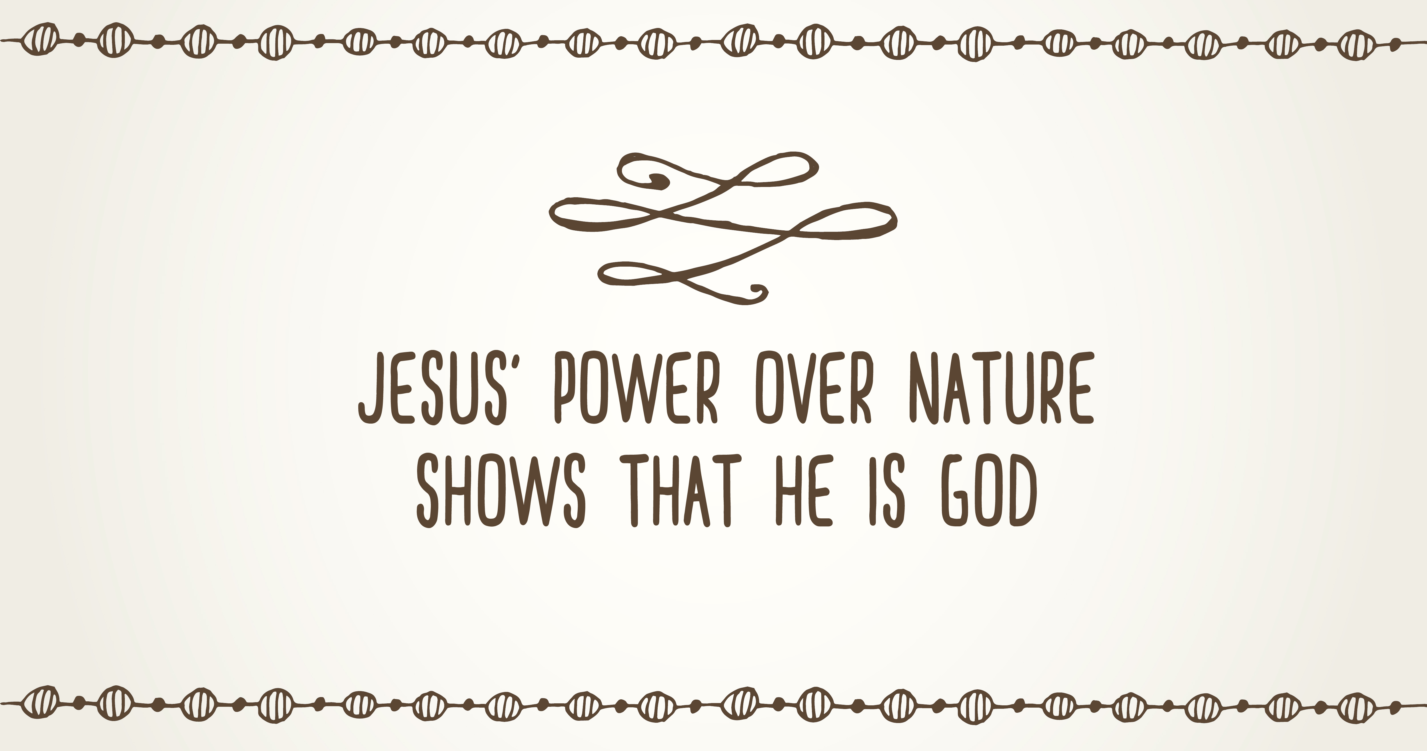 Jesus Power Over Nature Breakthrough! Bible People Poster Pack, New
